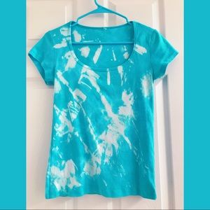 Tops | Tie Dye Tiffany Blue Tshirt | Poshmark